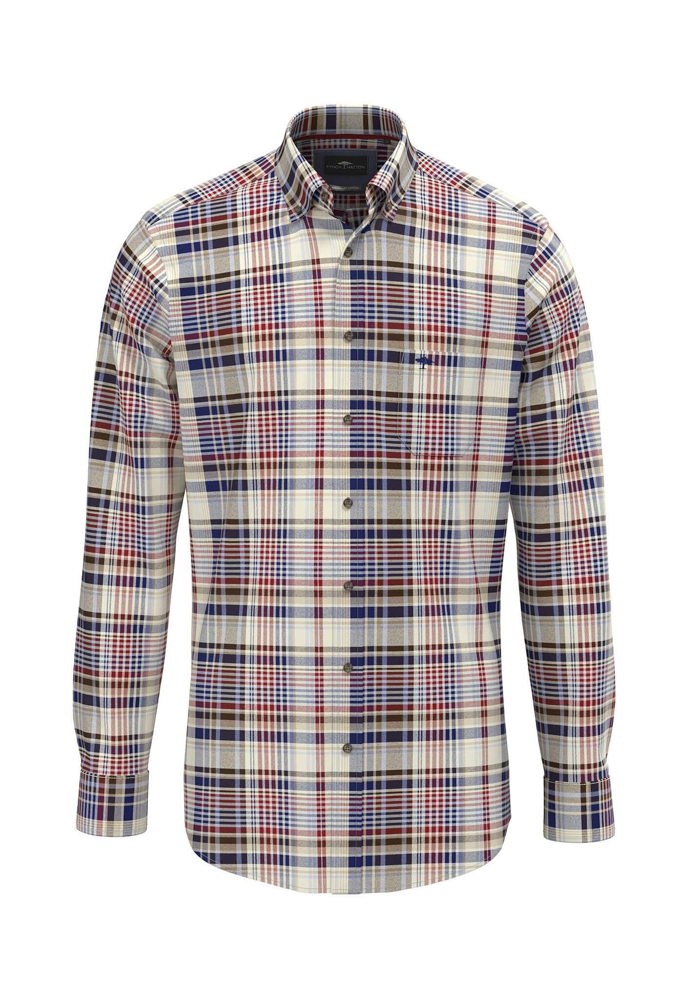 Fynch Hatton | Colourful Flannel Check Shirt | Livingston